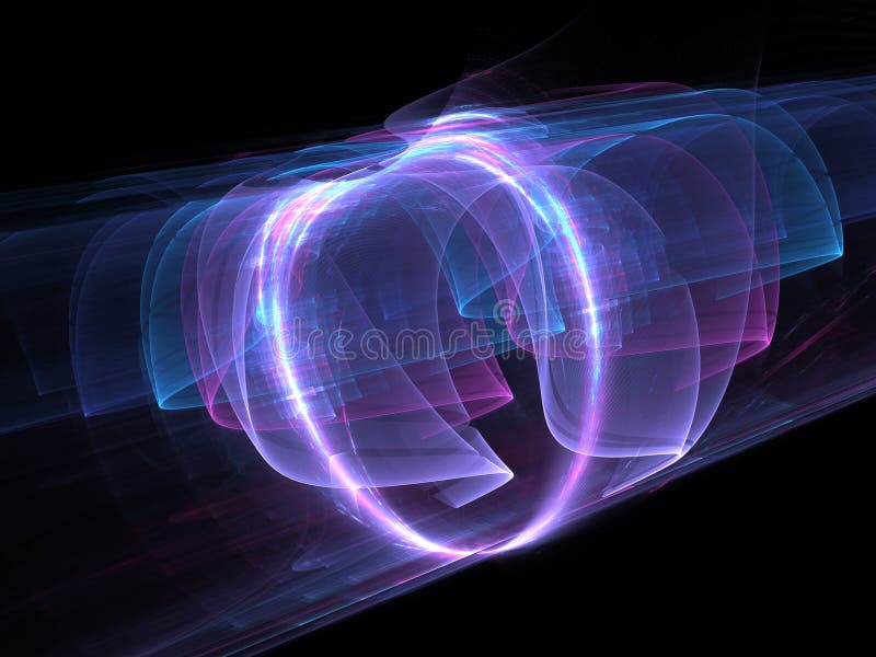 High Power Circular Energy Field Stock Illustration - Illustration of ...