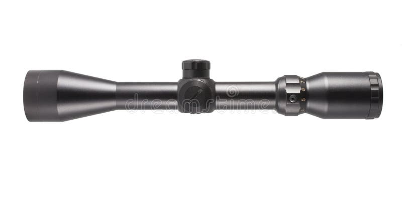 High power rifle scope stock image. Image of aluminim - 94854327