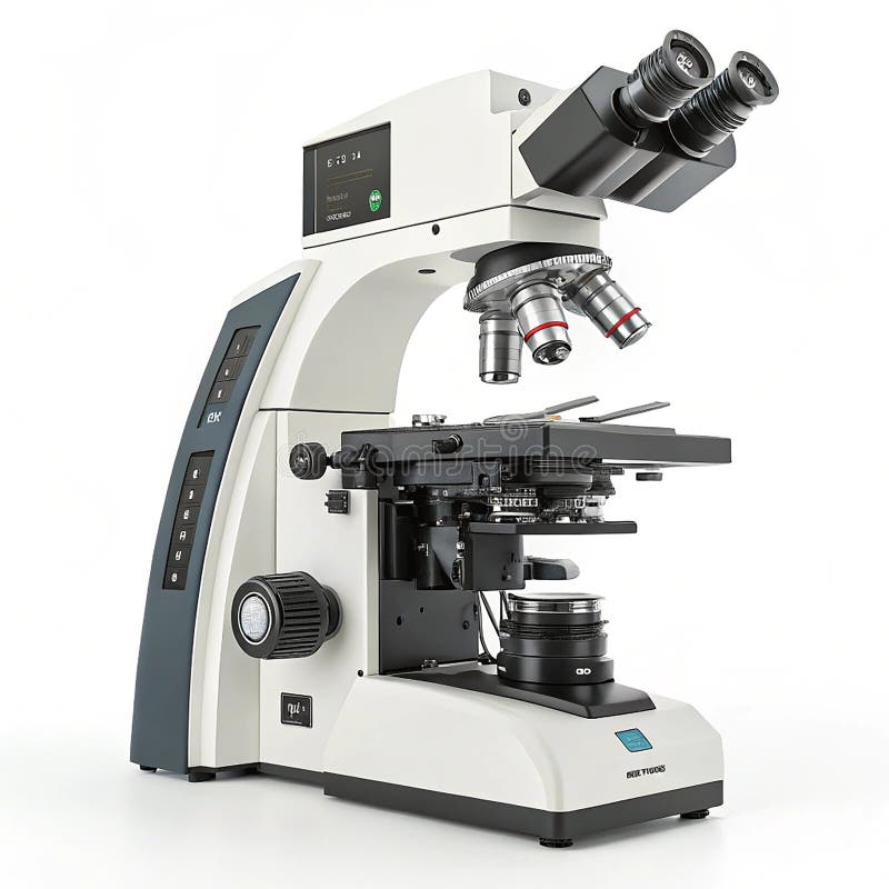 High-powered Electron Microscope on Stock Illustration - Illustration ...