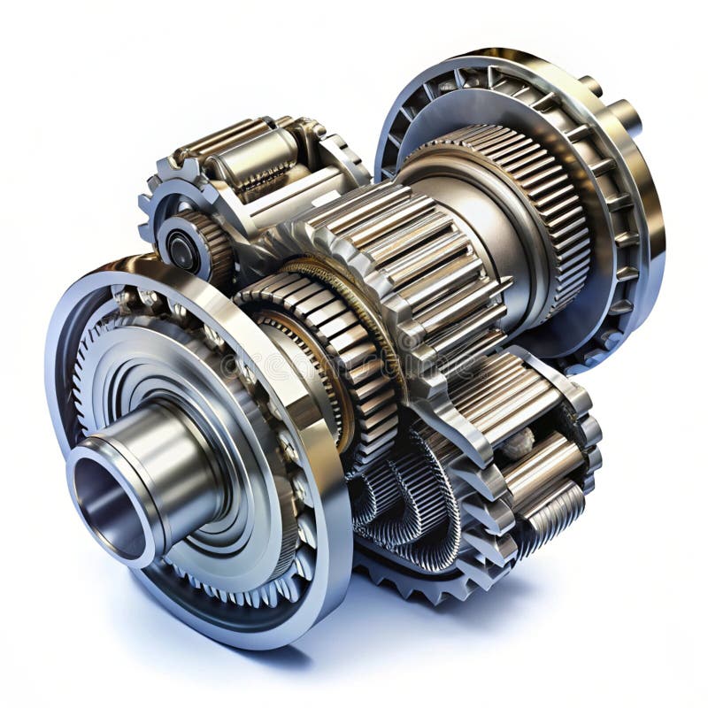 High Precision Automotive Transmission Component Isolated on White ...