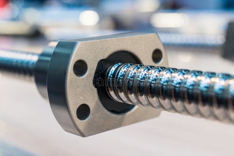 High Precision Ball-screw Linear Actuator for CNC Machine. Stock Image ...