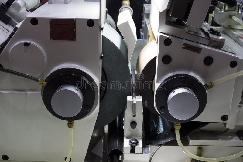 High Precision Centerless Grinding CNC Machine Stock Image - Image of ...