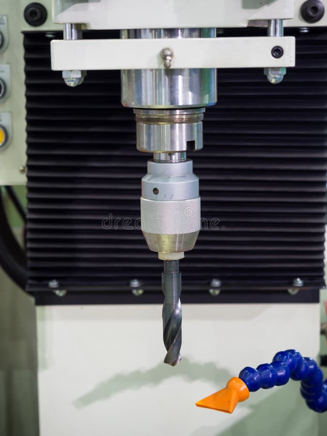 High Precision CNC Drilling Machine For High Precision Part Stock Image ...
