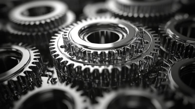 High Precision Gears in a Manufacturing Facility Showcasing Advanced ...