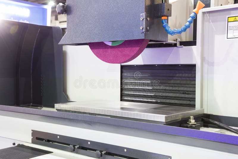 High Precision Horizontal Grinding CNC Machine Stock Image - Image of ...