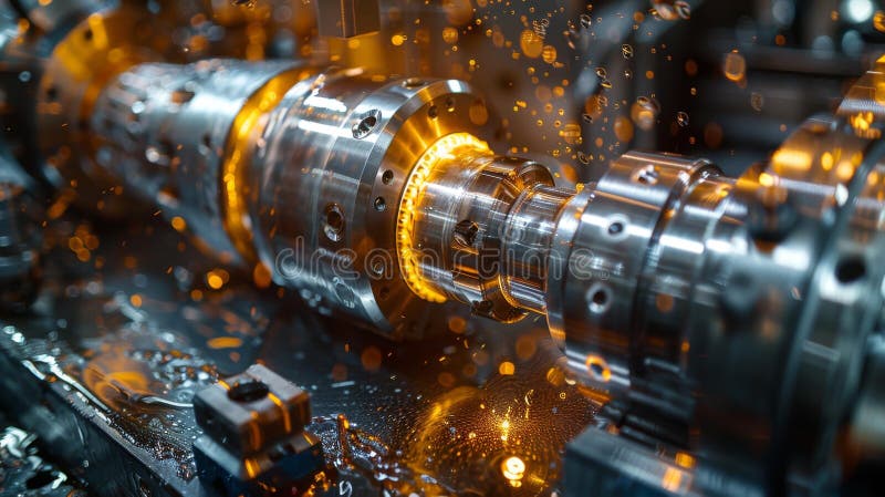 High Precision Industrial Machine in Action - Generative Ai Stock ...