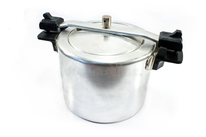 High Pressure Aluminum Cooking Pot Stock Photo - Image of metal, safety ...