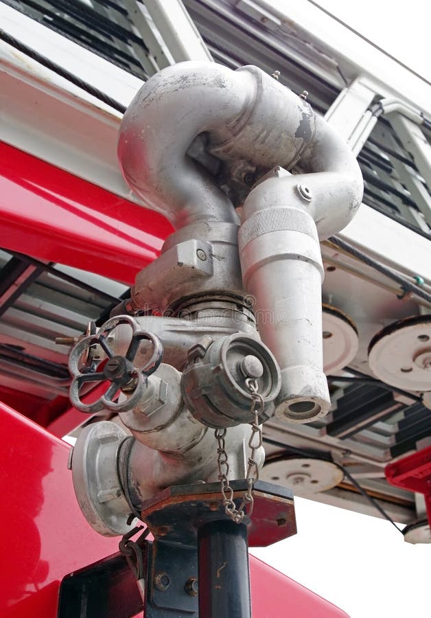 High Pressure Fire Hydrant with Quick Connecting Locks Stock Photo ...