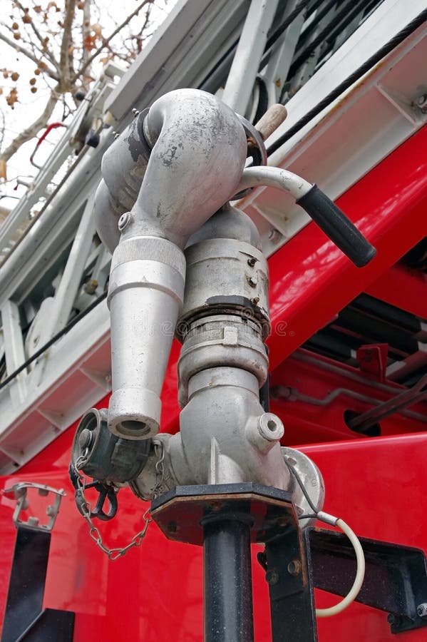 High Pressure Fire Hydrant with Quick Connecting Locks Stock Image ...