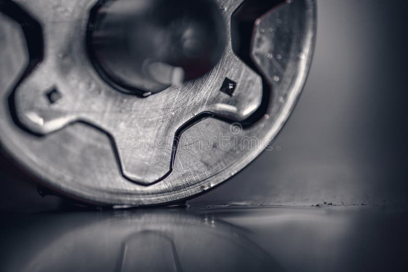 High Pressure Hydraulic Oil Pump of Modern Vehicle Engine Stock Photo ...