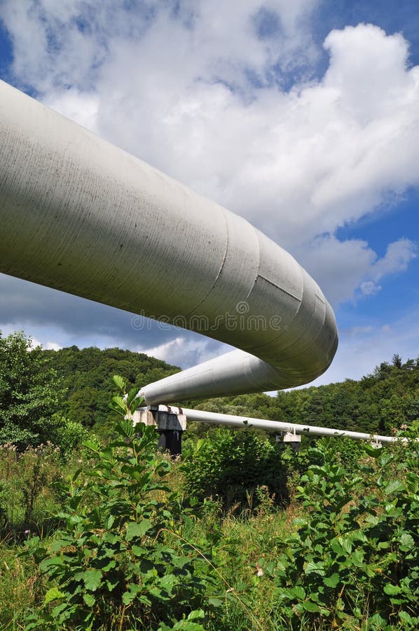 The High Pressure Pipeline. Stock Photo - Image of transportation ...