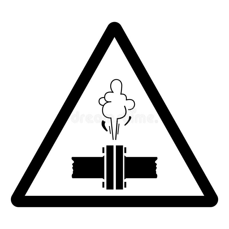 High Pressure Steam Symbol Sign, Vector Illustration, Isolate on White ...