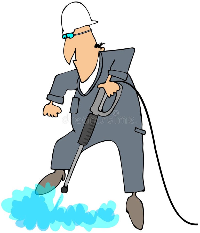 Pressure washer stock illustration. Illustration of spraying - 858797