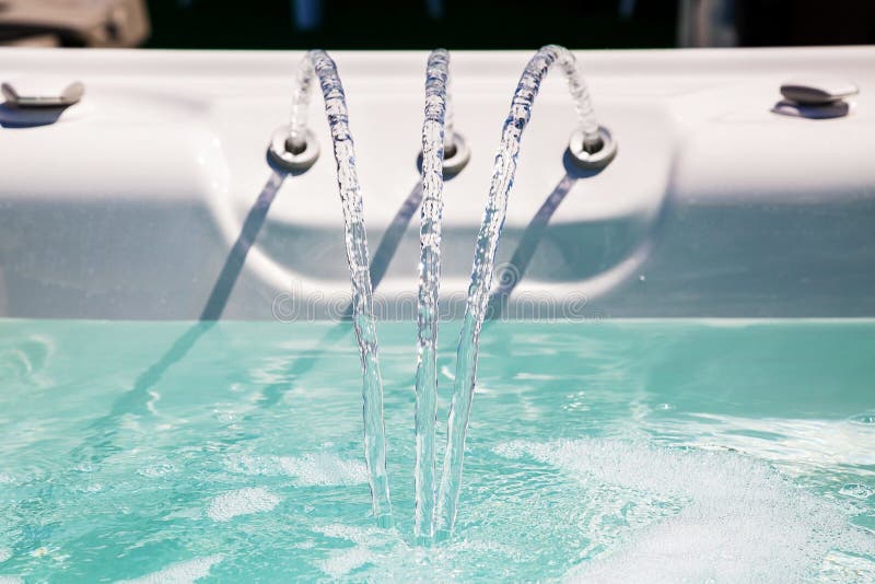 High-pressure Water Jet in an Individual Spa Stock Image - Image of ...