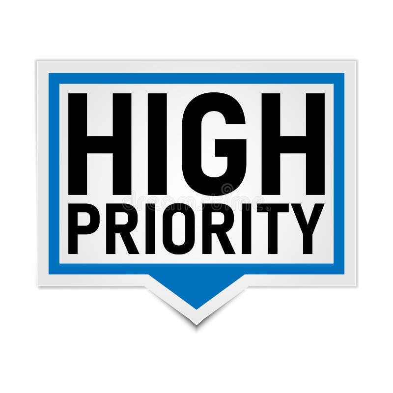 High priority. stamp stock vector. Illustration of badge - 175275266