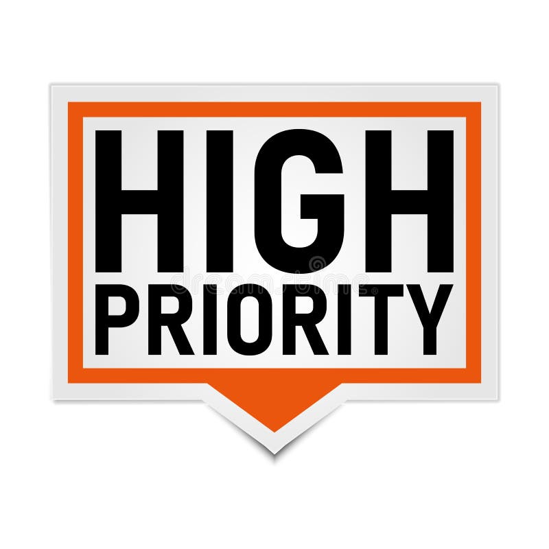 High priority. stamp stock vector. Illustration of badge - 175275266