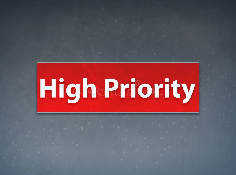 High Priority Red Banner Abstract Background Stock Illustration ...