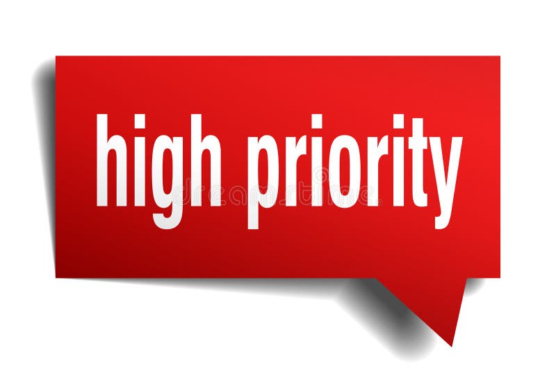 High priority sticker stock vector. Illustration of blue - 99001411