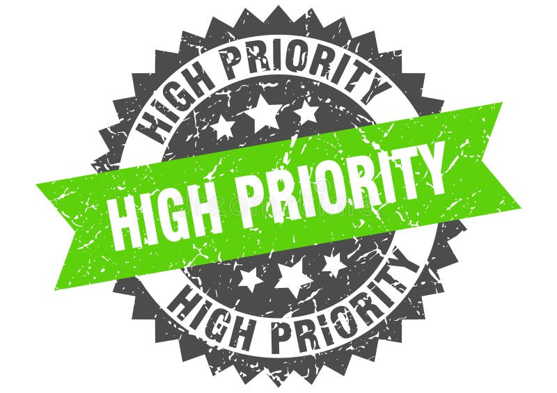 Priority Stamp. Priority Label. Round Grunge Sign Stock Vector ...