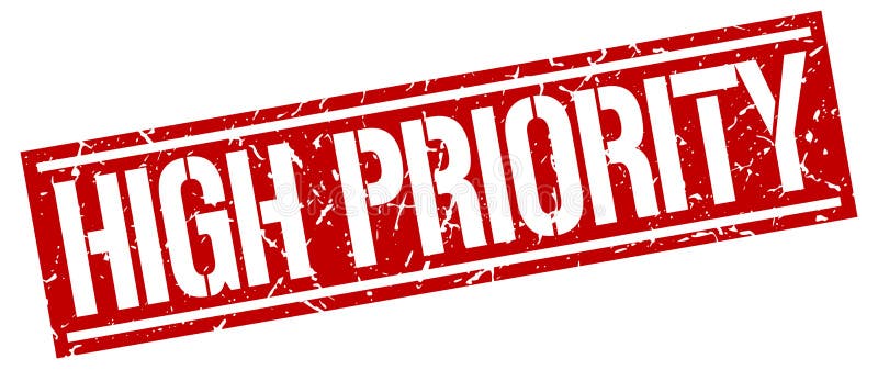 High priority stamp stock vector. Illustration of sign - 120115317