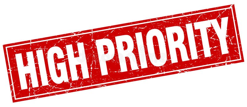 High priority stamp stock vector. Illustration of vector - 125215188