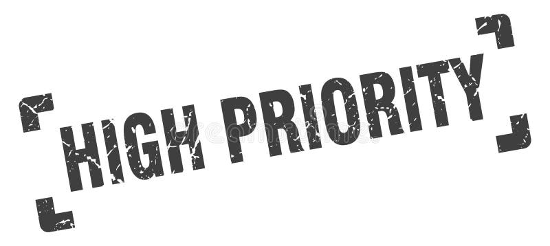 High priority stamp stock vector. Illustration of vector - 197358246