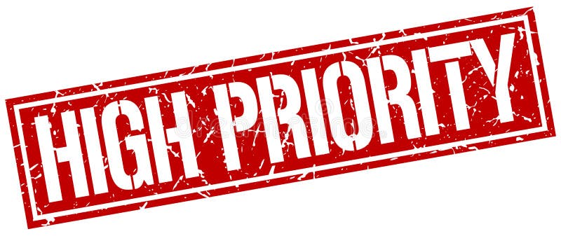 High priority stamp stock vector. Illustration of badge - 120368186