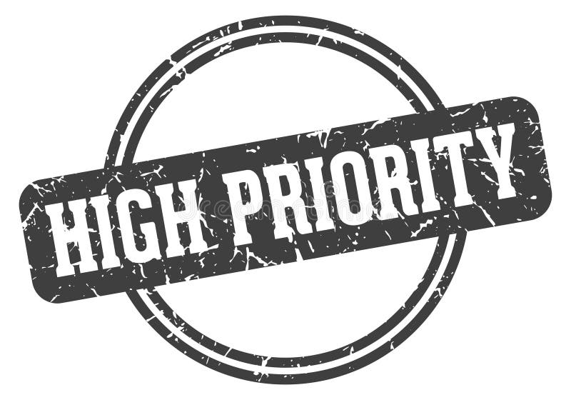 High priority stamp stock vector. Illustration of seal - 347663723