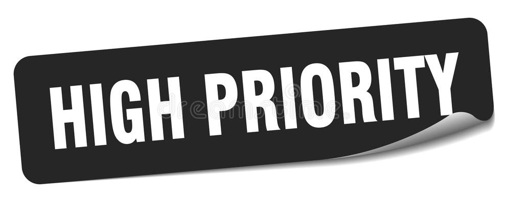 High Priority Sticker. High Priority Label Stock Vector - Illustration ...