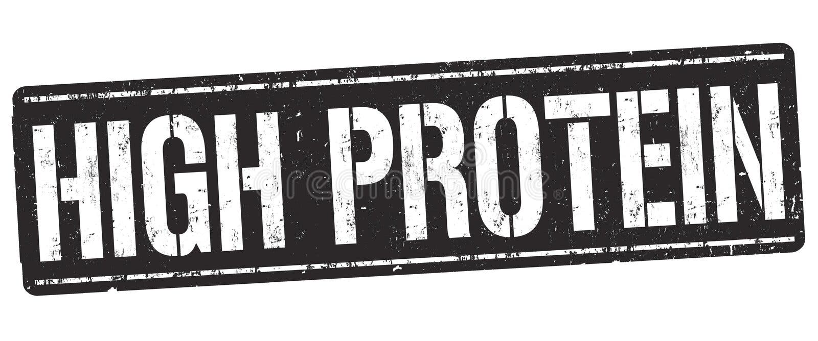 High protein sign or stamp stock vector. Illustration of diet - 149652769