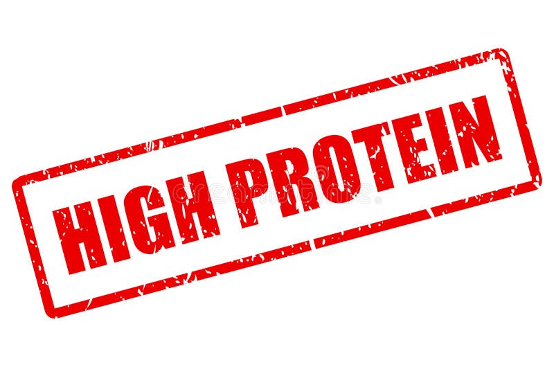 High protein sign or stamp stock vector. Illustration of health - 171023492