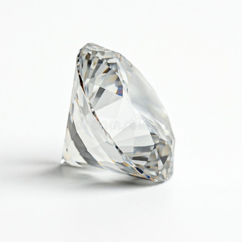 High Purity Diamond Side View Stock Illustration - Illustration of high ...