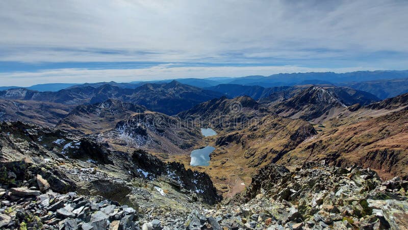 High Pyrenees Natural Park Overview Stock Image - Image of ridge ...