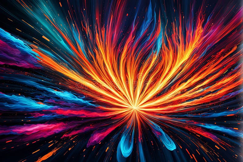 High Quality Abstract Art Background Depicting Vibrant Colors Stock ...