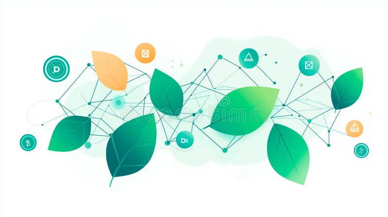 High Quality Abstract Digital Infographic Representing Web3, DAO, and ...