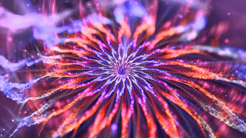 High Quality Abstract Fractal 3d Space Bloom 5 Stock Illustration ...