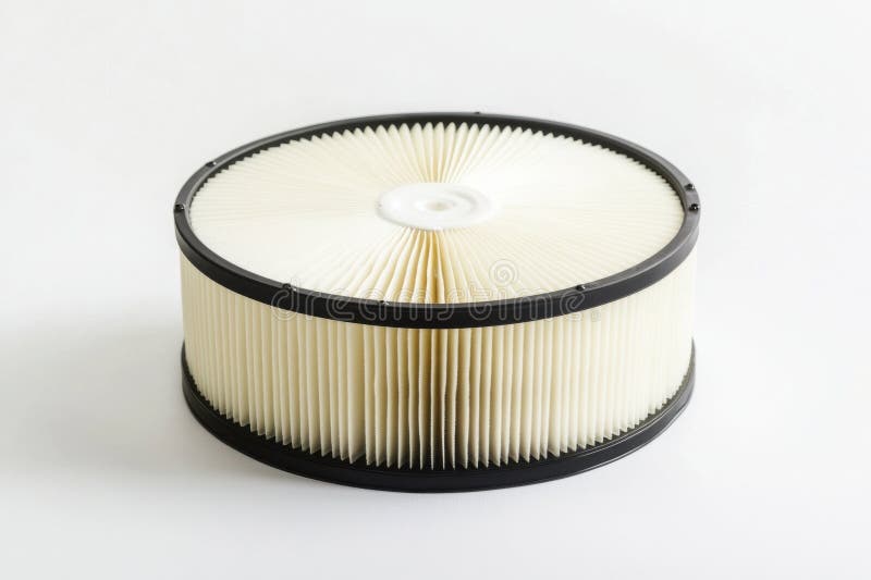 High Quality Air Filter Isolated on a Clean White Background with Sharp ...