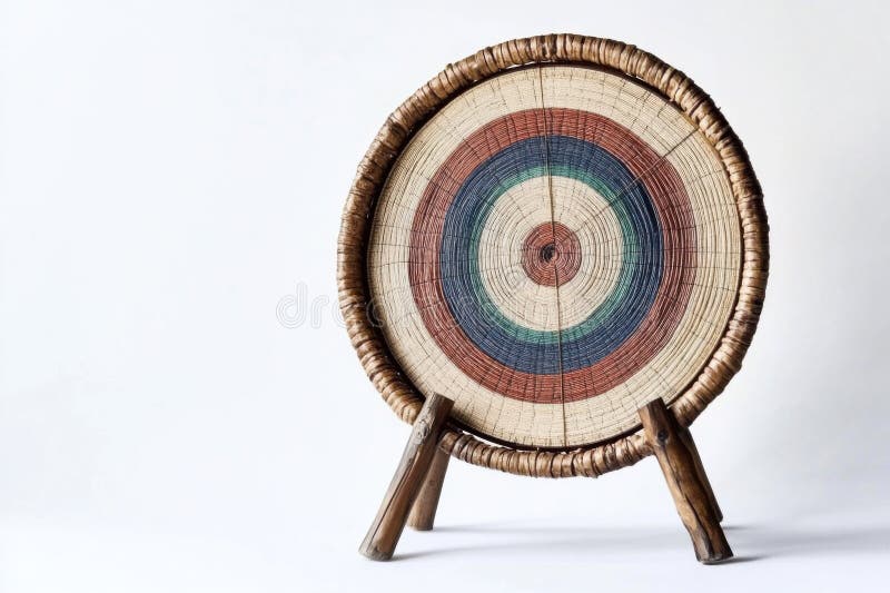 High Quality Archery Target on Isolated White Background Showcasing ...