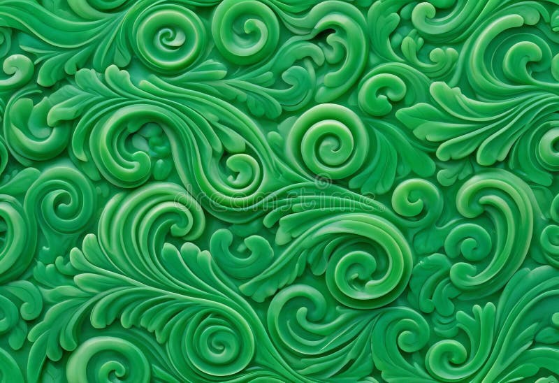 A High Quality Artistic Rendition of an Abstract, Green Jade Background ...
