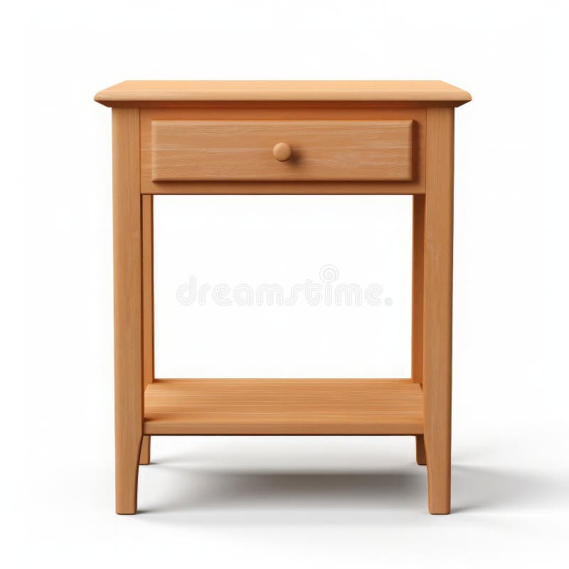 High-quality Bedside Table Isolated on White Background Image Stock ...