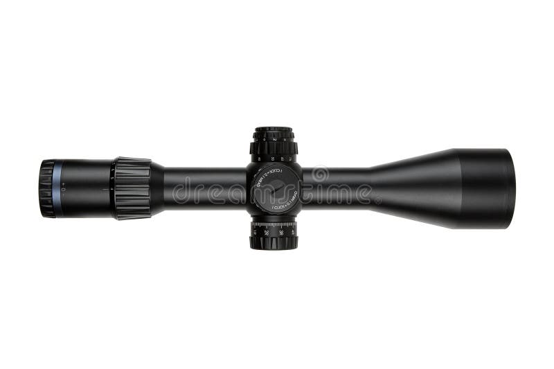 A High-quality Black Rifle Scope with Multiple Adjustment Knobs ...