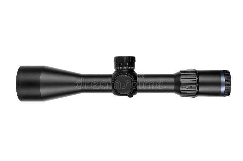 A High-quality Black Rifle Scope with Multiple Adjustment Knobs ...