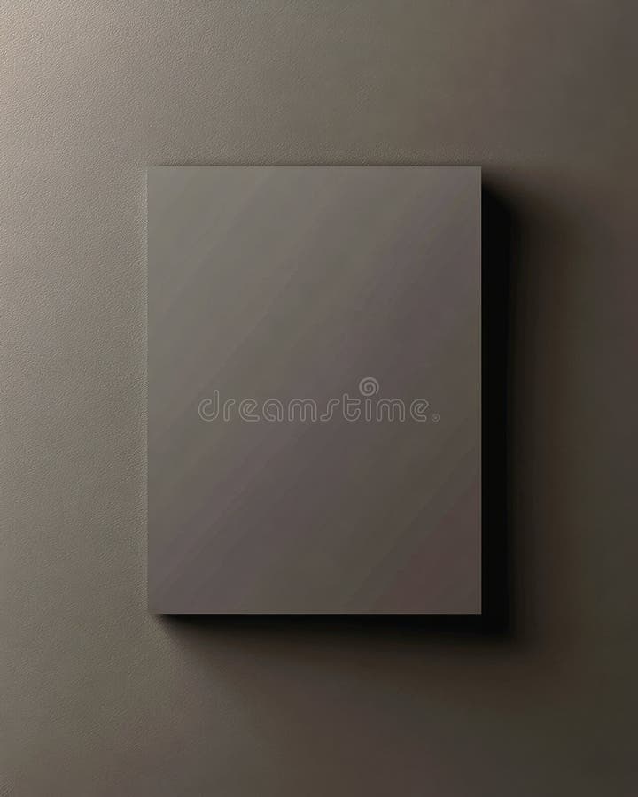 High-quality Blank Grey Card Template with Smooth Matte Texture on ...