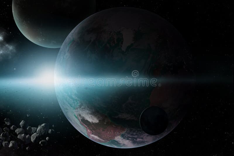 High Quality Blue Deep Space Beauty, Planets, Stars and Galaxies in ...