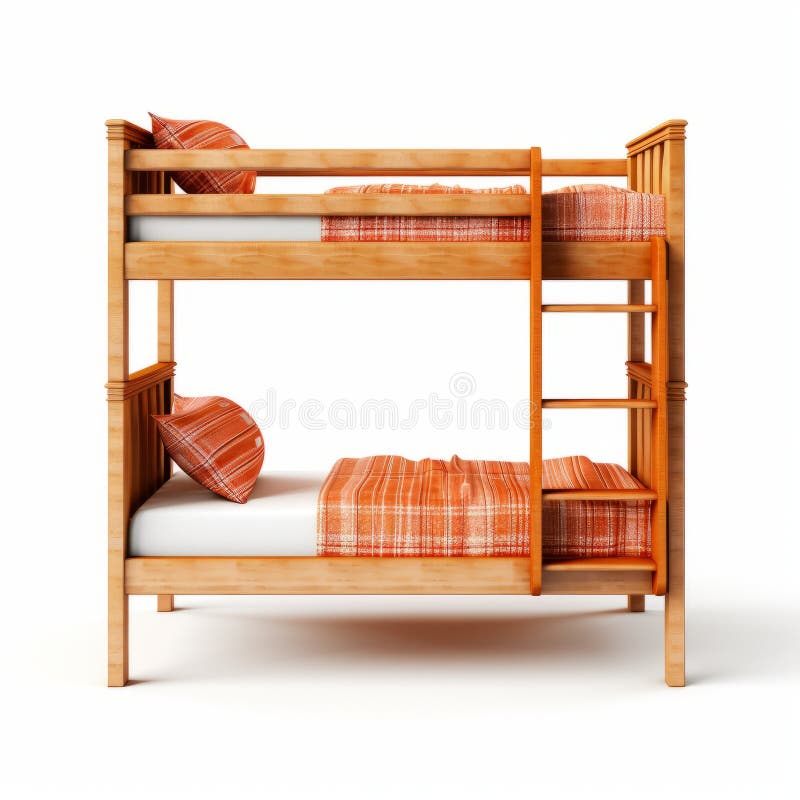 High Quality Bunk Bed Isolated on White Background in High Resolution ...