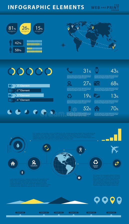 High Quality Business Infographic Stock Vector - Illustration of modern ...