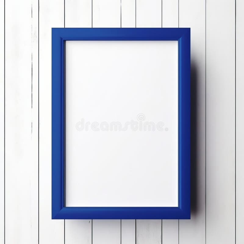 High-quality 5x7 Cobalt Picture Frame Blank Mockup Template Stock ...