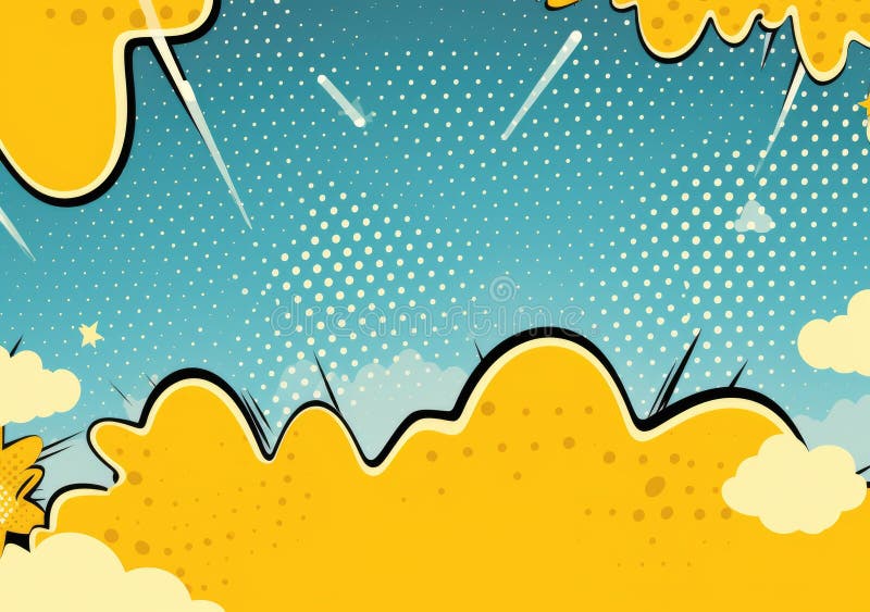 High Quality Comic Book Style Background, Halftone Print Texture. Pop ...