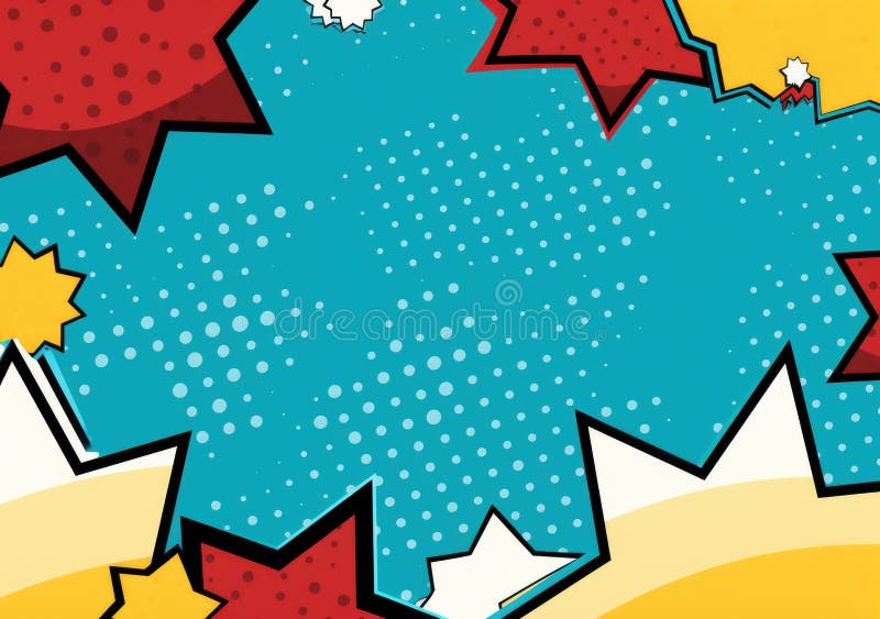 High Quality Comic Book Style Background, Halftone Print Texture. Pop ...