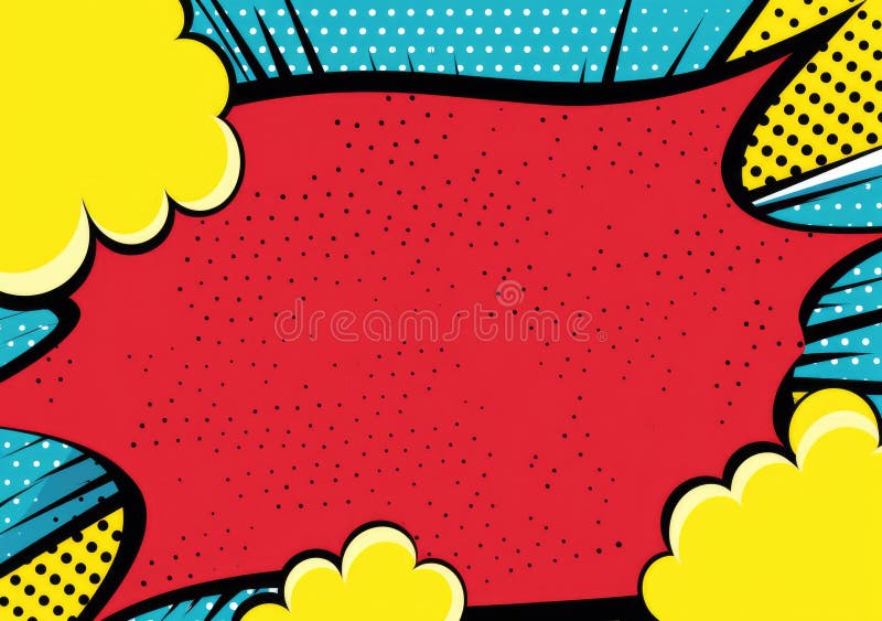 High Quality Comic Book Style Background, Halftone Print Texture. Pop ...